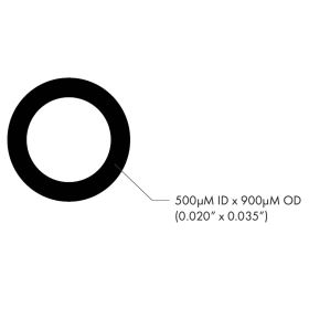 LightTube 900μm Furcation Tubing for 250μm Fiber, Hytrel - Black
