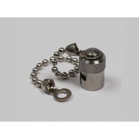 CMG ST Metal Dust Cap and Chain, Stainless Steel