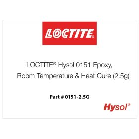 LOCTITE® Hysol 0151 Epoxy, Room Temperature & Heat Cure, 2.5g