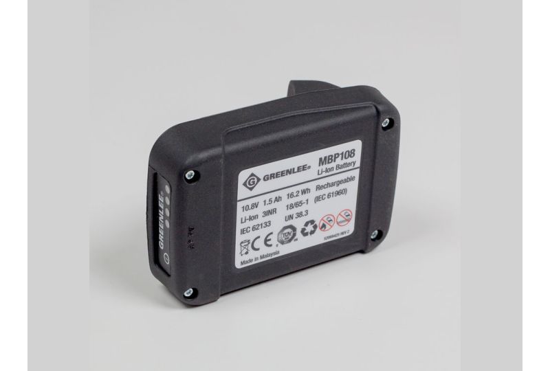 Batería de iones de litio de 10.8 V Micro Crimper de Greenlee