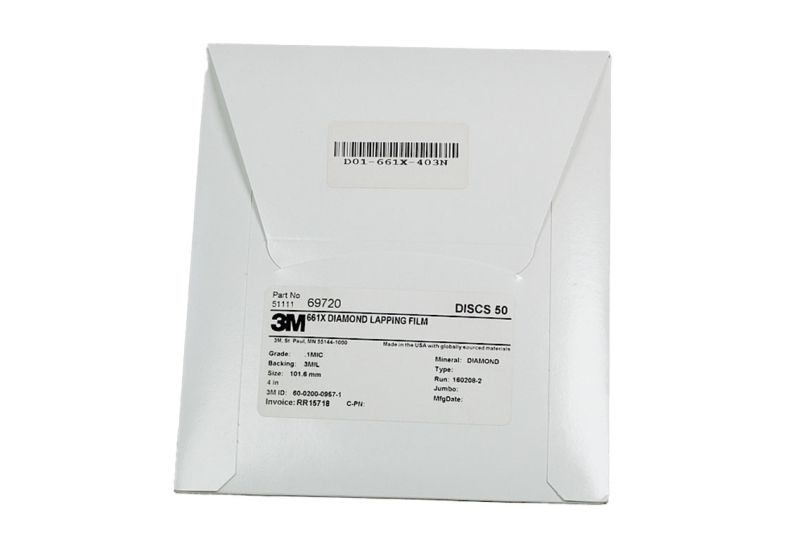 3M™ 661X Diamond Lapping Film Disc - 4" 0.1 Micron