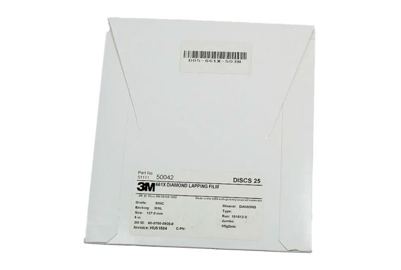 3M™ 661X Diamond Lapping Film Disc - 5" 0.5µm, White